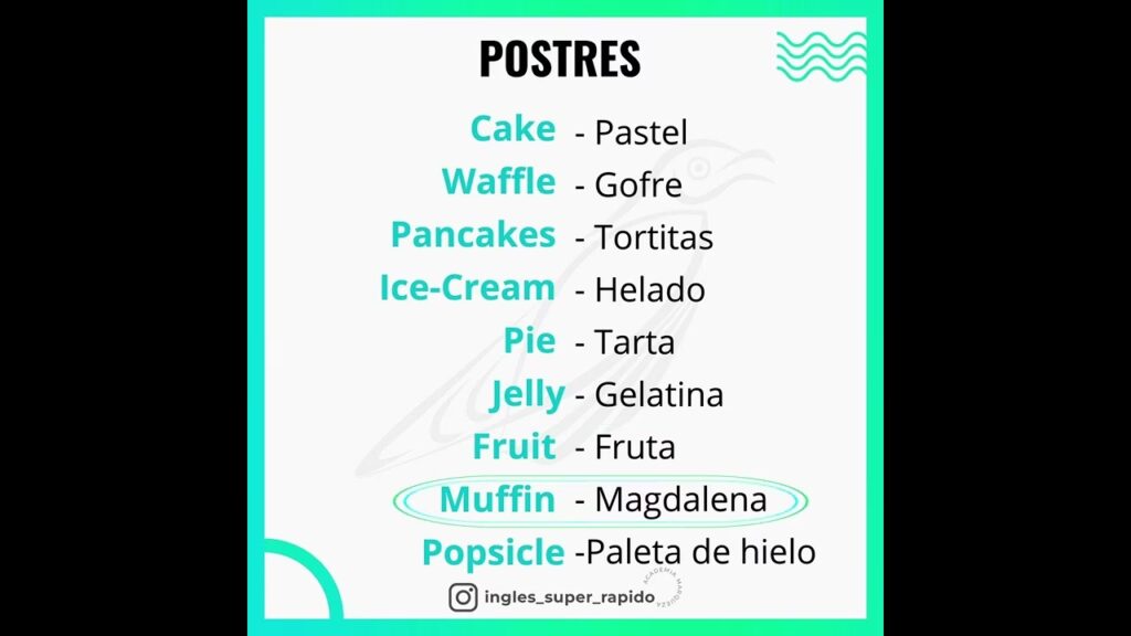 Postres Ingleses: Sabor y Vocabulario Clave | CEI